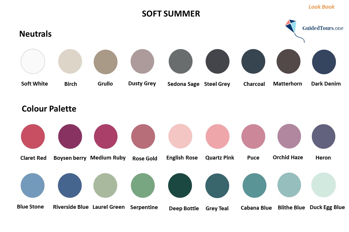 Paleta De Colores Suaves De Verano Colores Tendencia Primavera Verano