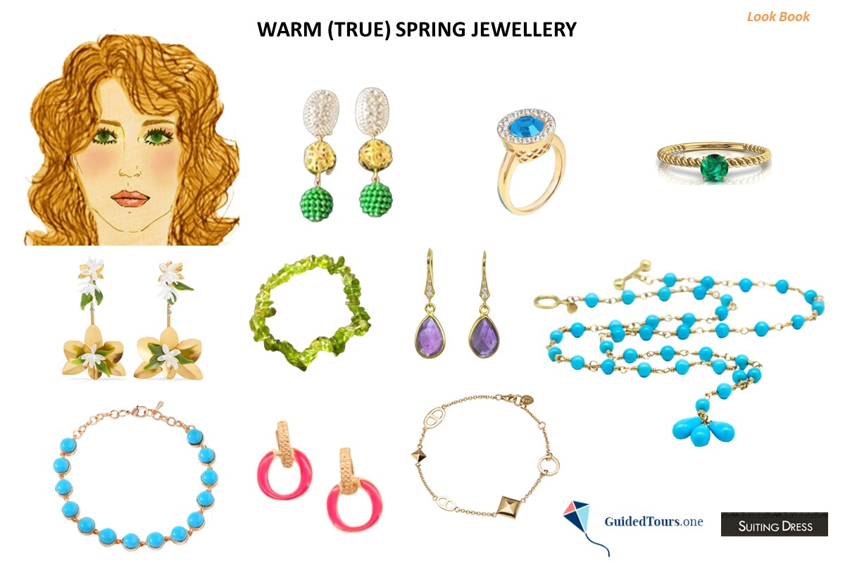 Warm (True) Spring Color Palette (Outfits, Hair Color, Jewelry) – G...