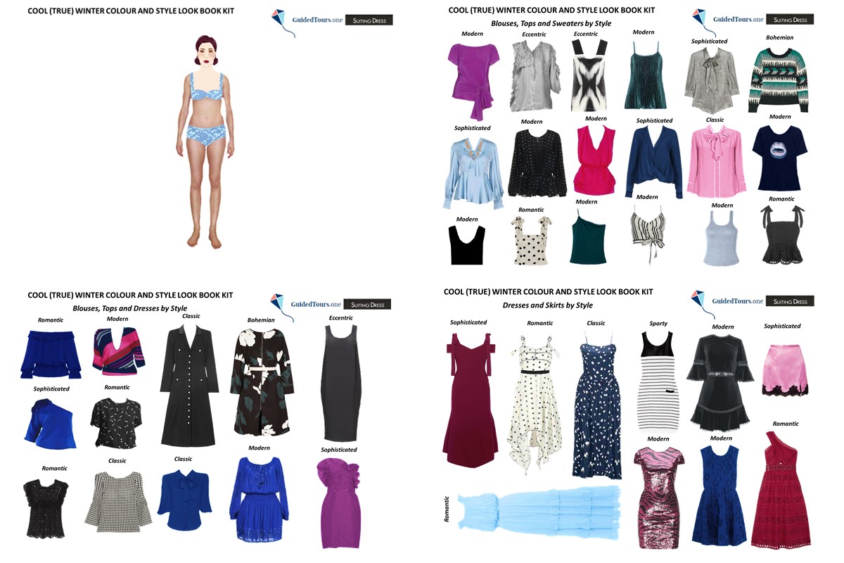 Colorimetría Invierno Frío (Paleta de Colores, Ropa, Contraste, Joy...