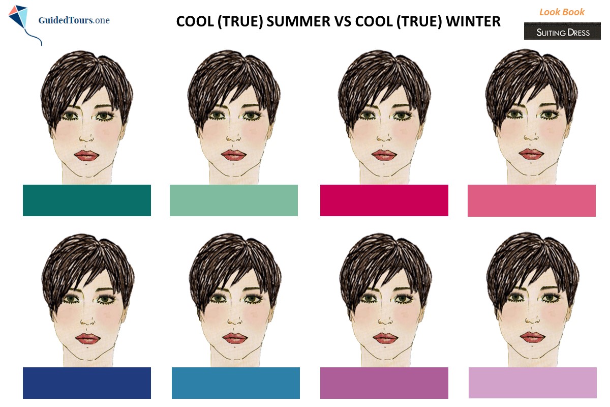 Cool Winter Color Palette (Outfits, Hair Color, Lipstick, Jewelry)...