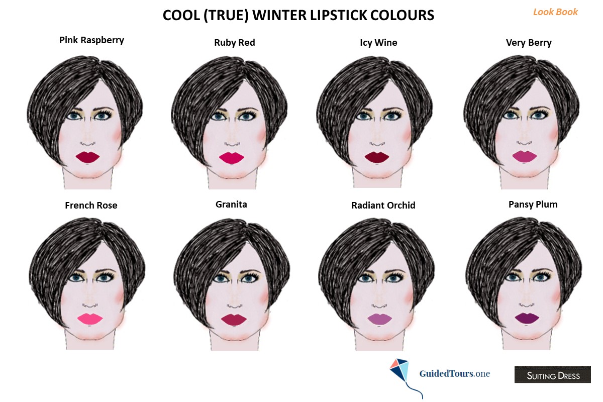 Cool Winter Color Palette (Outfits, Hair Color, Lipstick, Jewelry)...